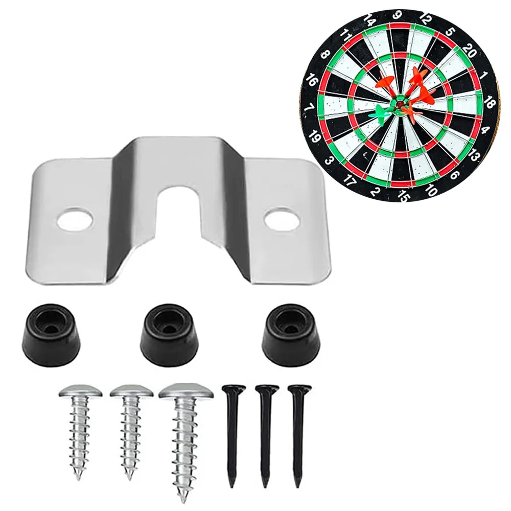 10PCS Dart Board Bracket Kit U-shaped Portable Wall Hanging Dartboard ...
