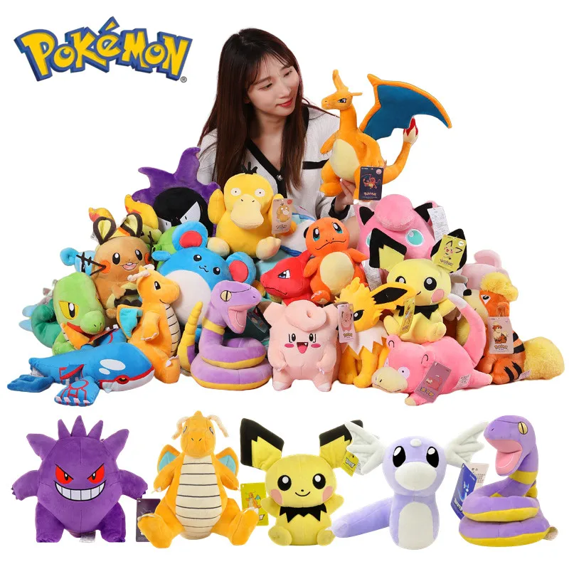 Pokemon-Plush-Toys-para-Crian-as-Boneca-de-Pel-cia-Anime-Charizard ...