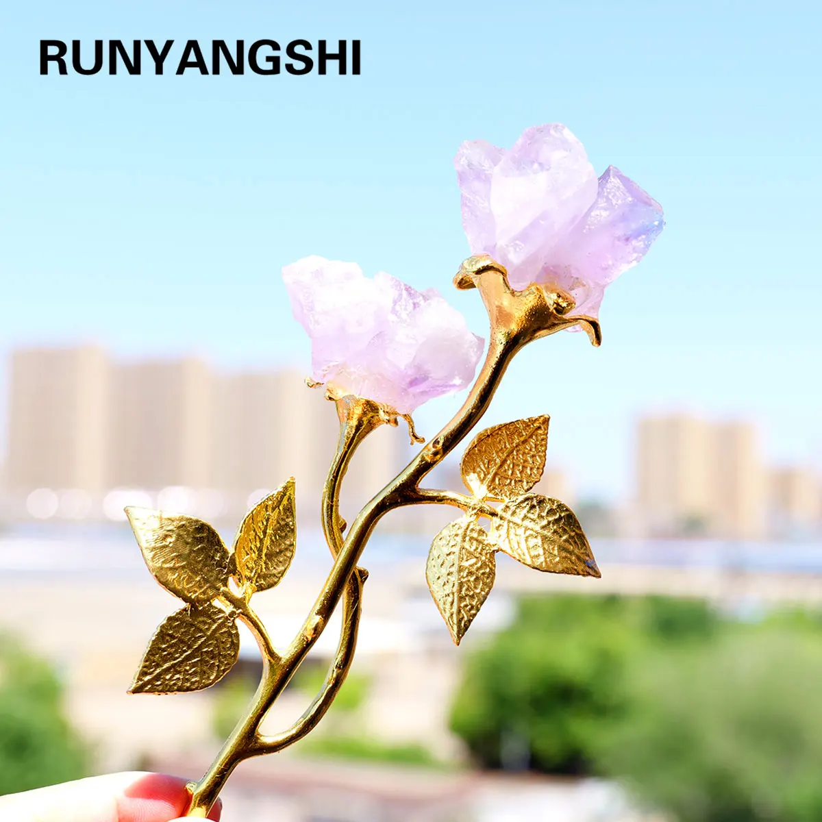 1PC-Handmade-Crafts-Natural-Crystal-Amethyst-Flower-Healing-Stone ...