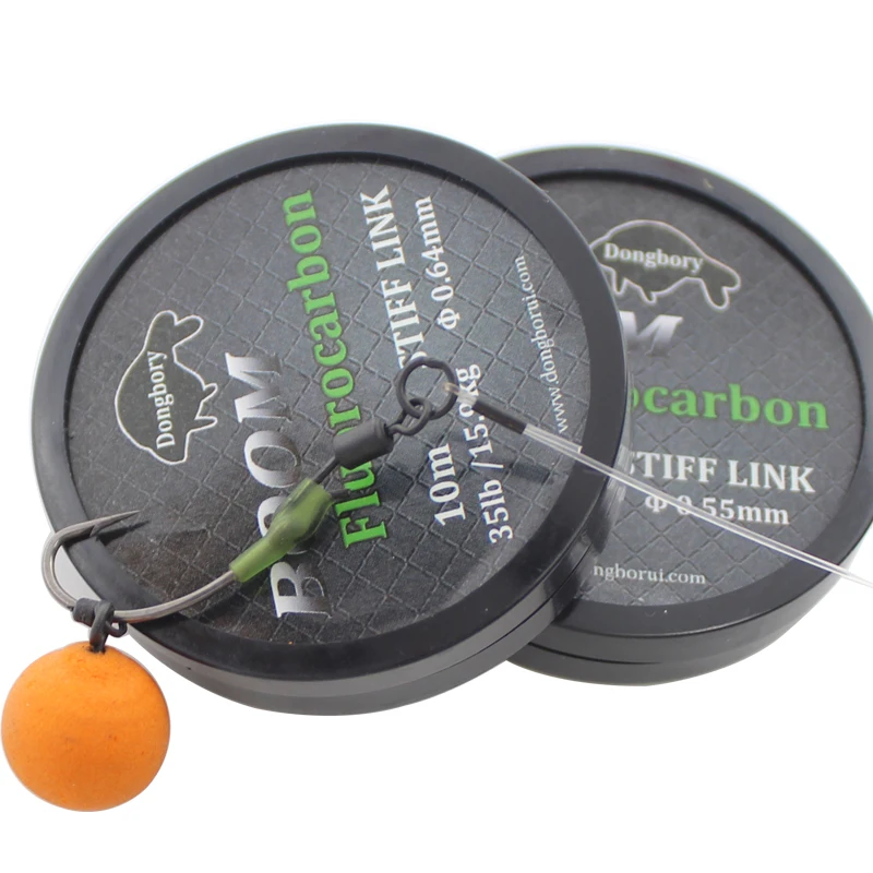 10m Carp Fishing Line Boom Fluorocarbon Hooklink Hair Chod Helicopter ...