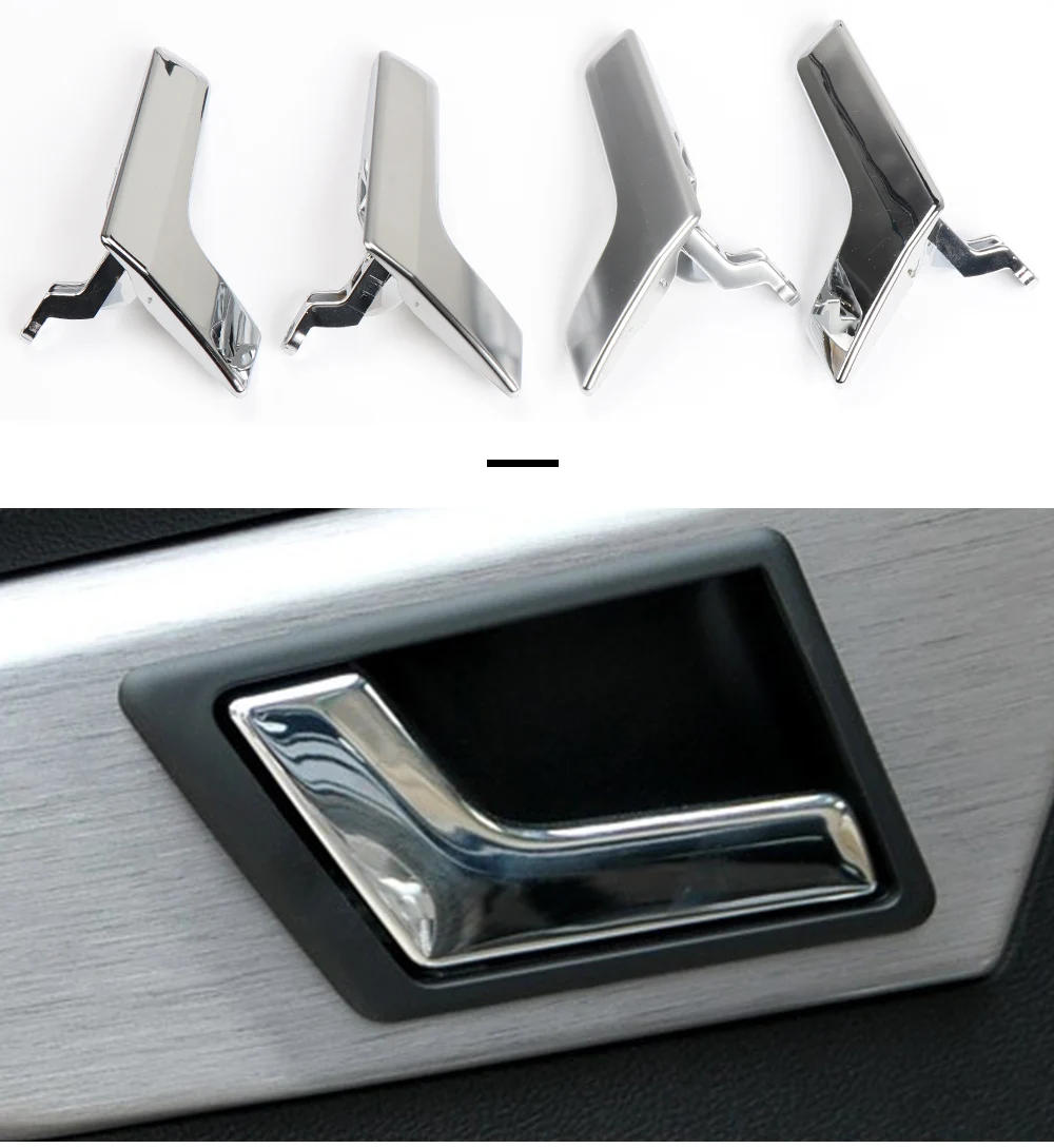 Poignees,Poignée de porte d'ouverture chromée pour intérieur de voiture ...