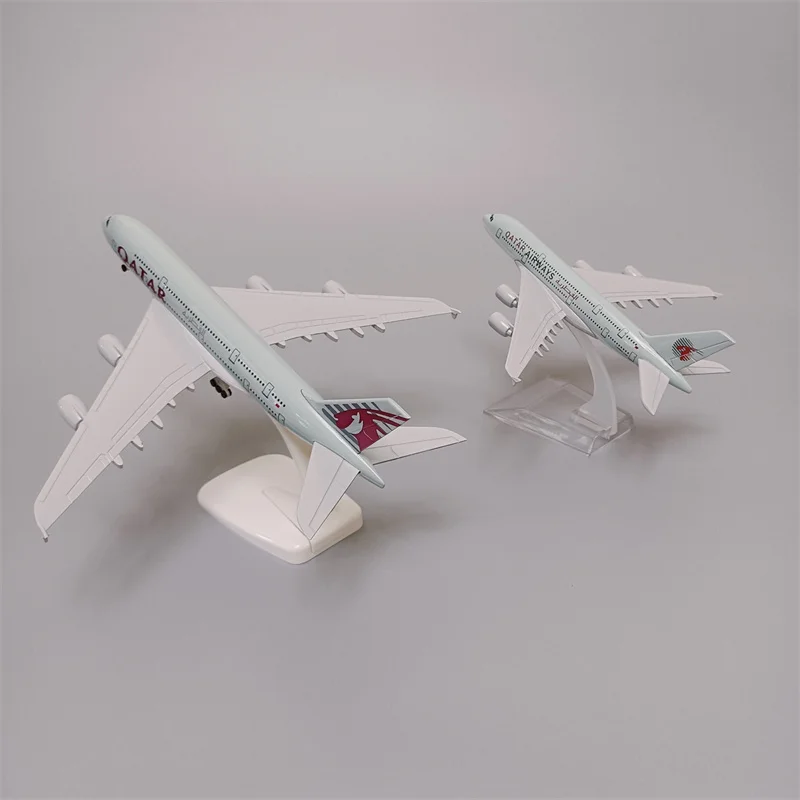 Alloy Metal Air QATAR Airways A380 Airplane Model QATAR Airbus 380 ...