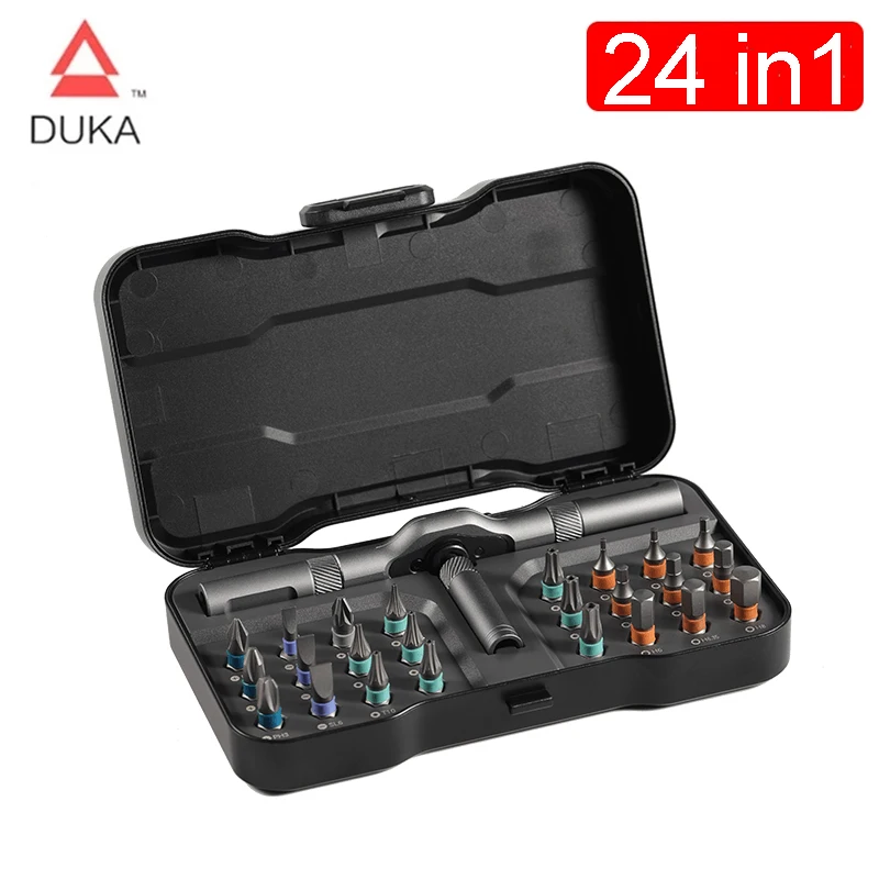 DUKA-24-In-1-Multi-purpose-Ratchet-Wrench-Screwdriver-S2-Magnetic-Bits ...