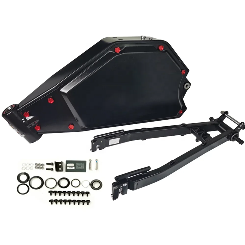 High-quality-ebike-enduro-frame-black-white-electric-bike-stealth ...