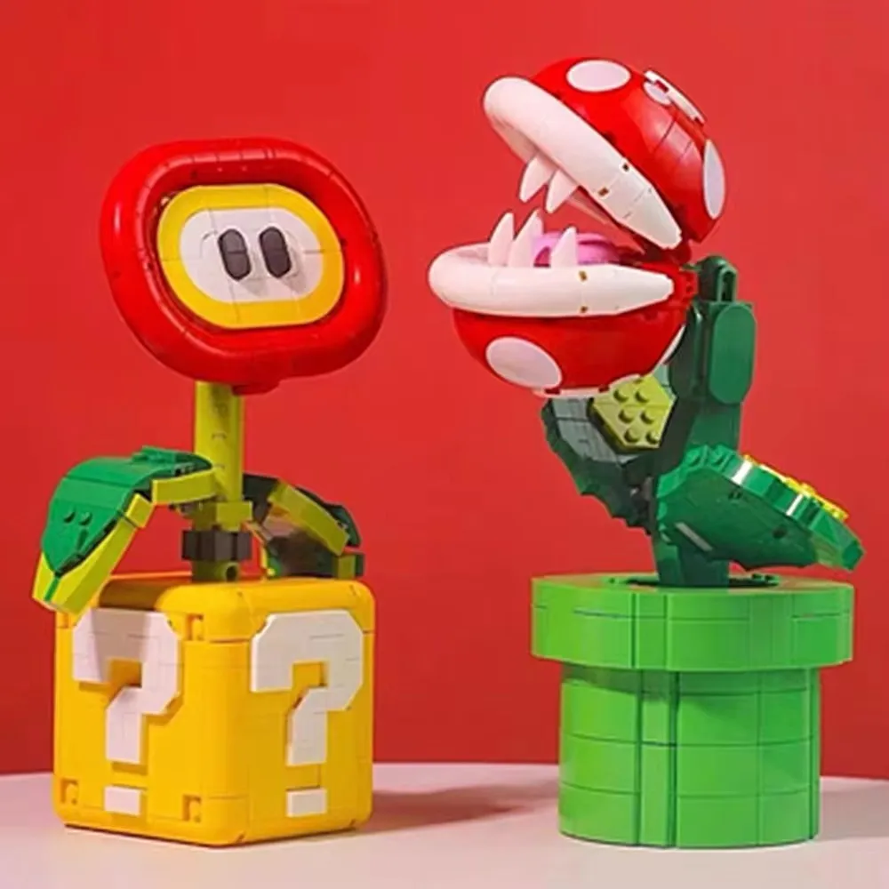 Miniso-Super-Mario-Chomper-Flower-Display-Tree-ramo-decoraci-n-del ...