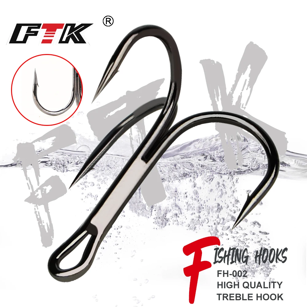 FTK Treble Hook Baitholder Bass Fishing Hook Lure Holder Fly Tying ...