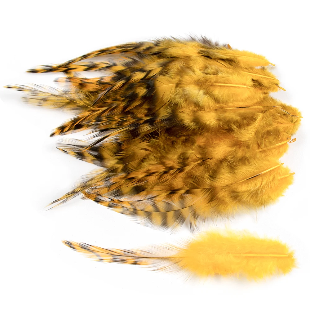 Natural-Pheasant-Chicken-Feather-Rooster-saddle-feathers-Fly-Tying ...