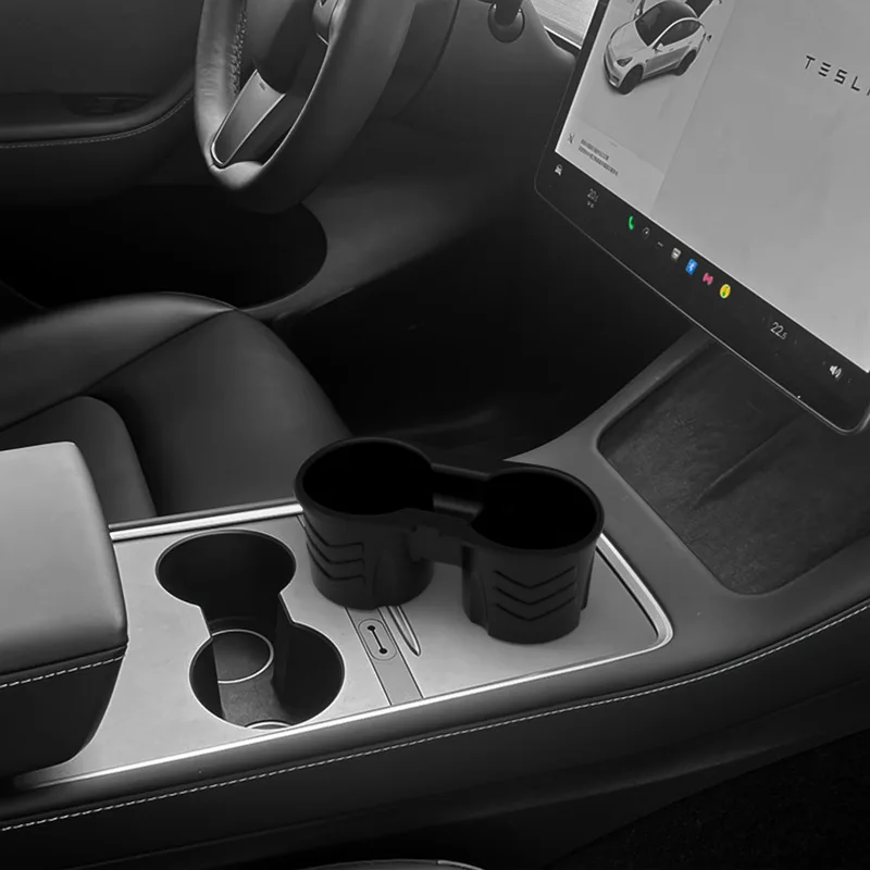 Car-Central-Control-Water-Cup-Holder-for-Tesla-Model-3-Y-Collector-Box ...