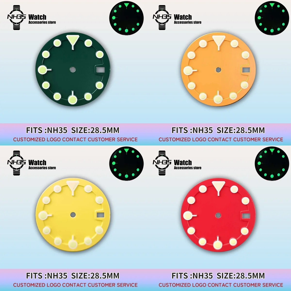 28-5MM-NH35-Dial-For-Seiko-Mods-NH35-NH34-Movement-Custom-Dial-Sterile ...