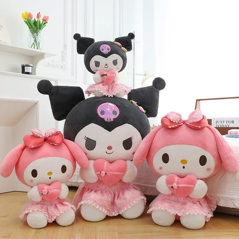 Sanrio-Kawai-Kuromi-Figure-My-Melody-Romantic-Flower-Sea-Plush-Toy ...