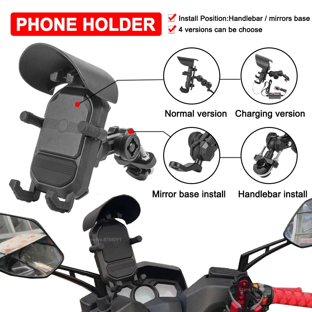Motorcycle-Mobile-Phone-Cradle-10-24V-Rechargeable-Scooter-Bike-19-33mm ...