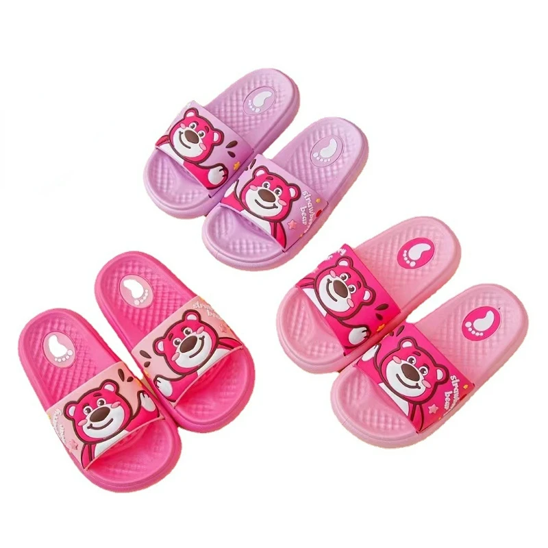 Disney Children's Lotso Bear Slippers PVC Soft Sole Anti slip Boys ...