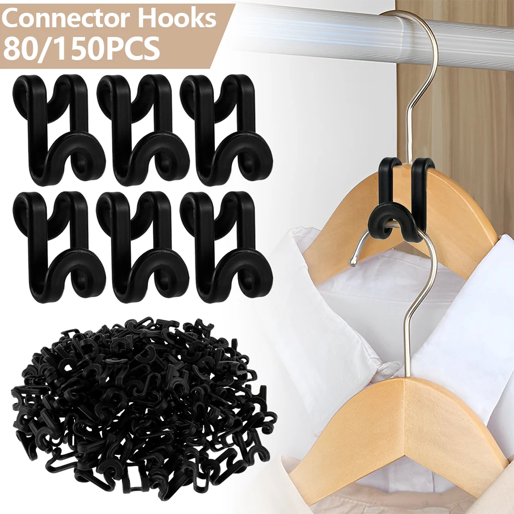 80-150Pcs-Clothes-Hanger-Connector-Hooks-Mini-Hangers-for-Closet ...