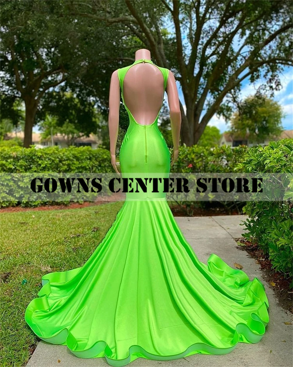 Lime Green And Black Bridesmaid Dresses