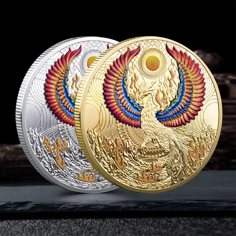 Souvenir-Coin-12-Zodiac-Commemorative-Coins-Nirvana-Firebird-Bathing ...