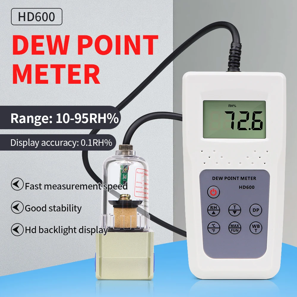 Dew-Point-Meter-Digital-Moisture-Tester-10-95-RH-Temperature ...