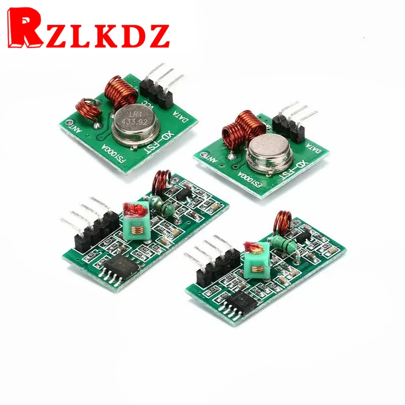433 Mhz Rf Transmitter And Receiver Module Link Kit For Arm/mcu Wl Diy ...