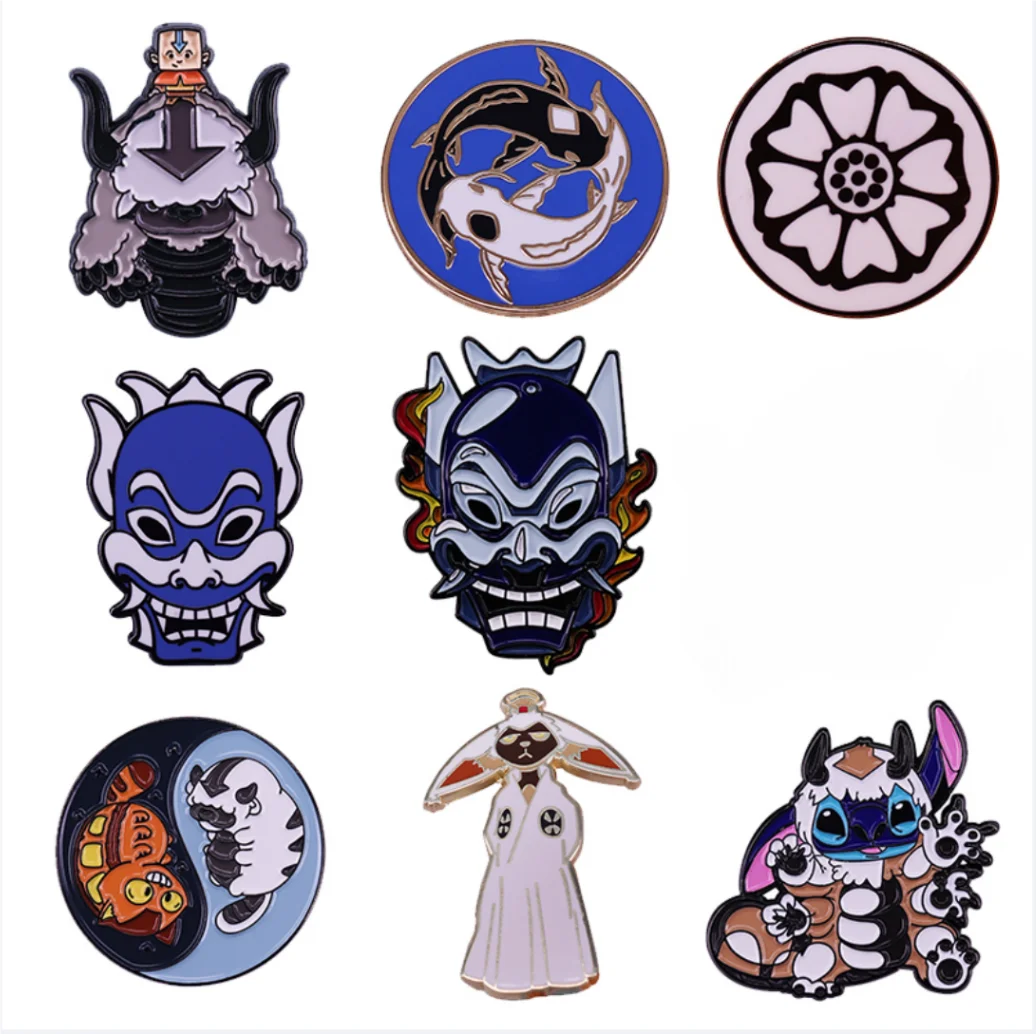 Avatar-Last-Airbender-enamel-pin-Tui-and-La-Appa-Aang-Pins-Prince-Zuko ...