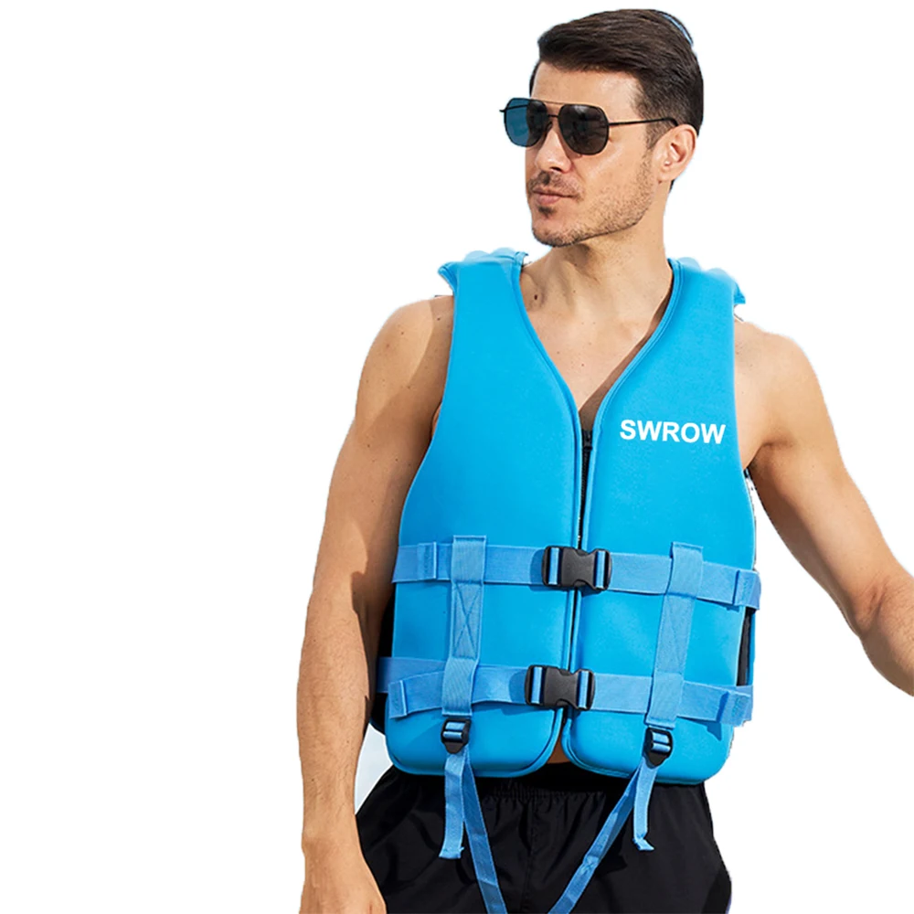 Neoprene Life Jacket for Adult Survival Swimsuit Kayak Rafting Boating ...