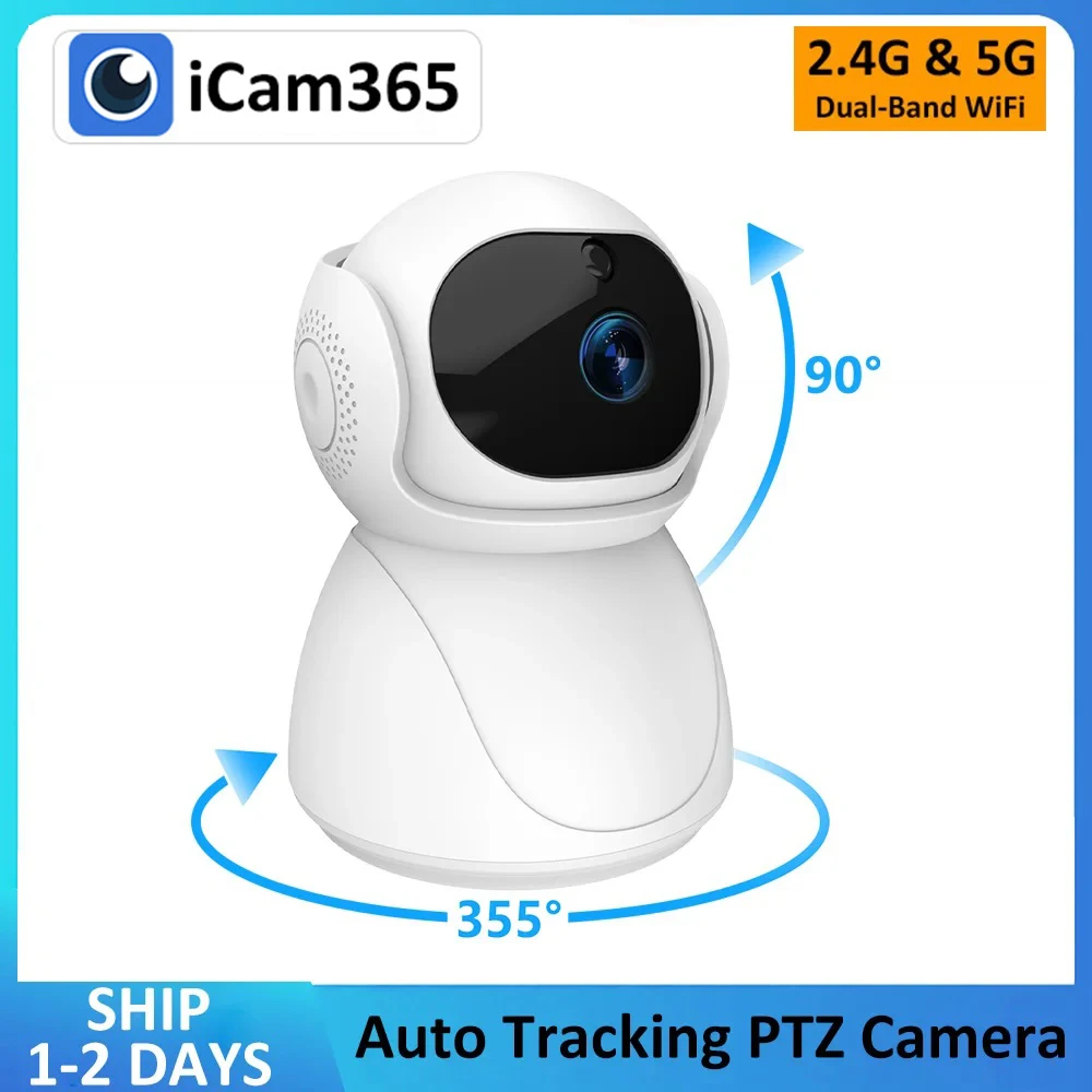 iCam365-APP-5Ghz-2-4G-Dual-Band-1080P-WiFi-Wireless-Auto-Tracking-Baby ...