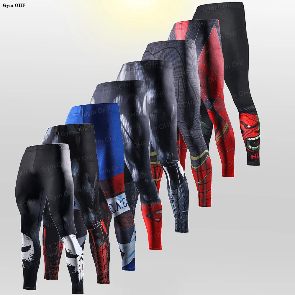 Leggings-de-compression-impression-3D-pour-homme-collants-de-sport-de ...