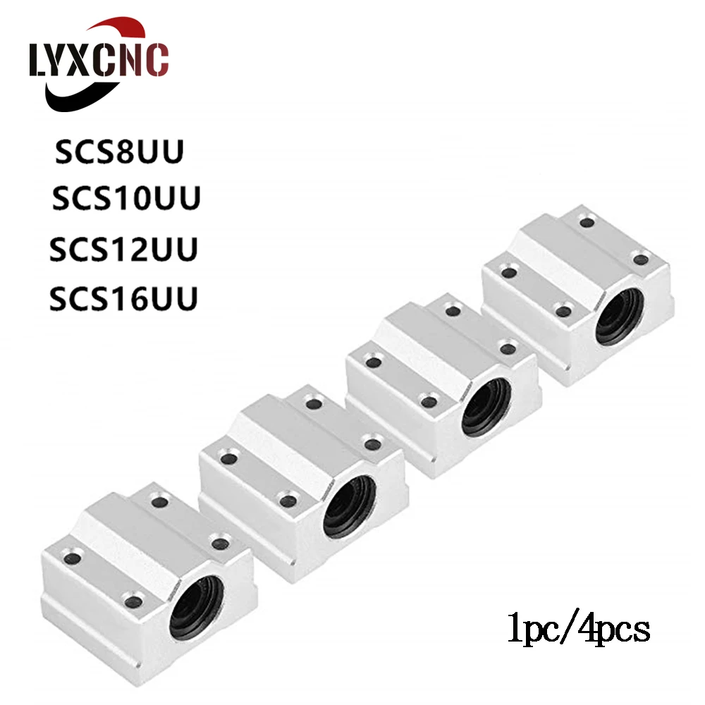 선형 모션 볼 베어 슬라이드 블록 부싱, SC8UU, SCS8UU, 8mm, SC10UU, 10mm, 12UU, SCS6UU ...