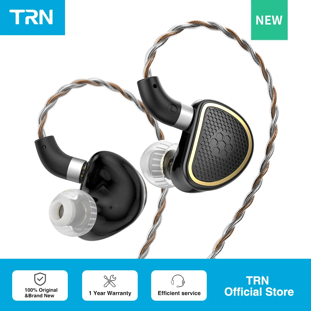 TRN SPD+BA Xuanwu In Ear Earphone Hybrid Planar In Ear Monitor IEM HIFI ...