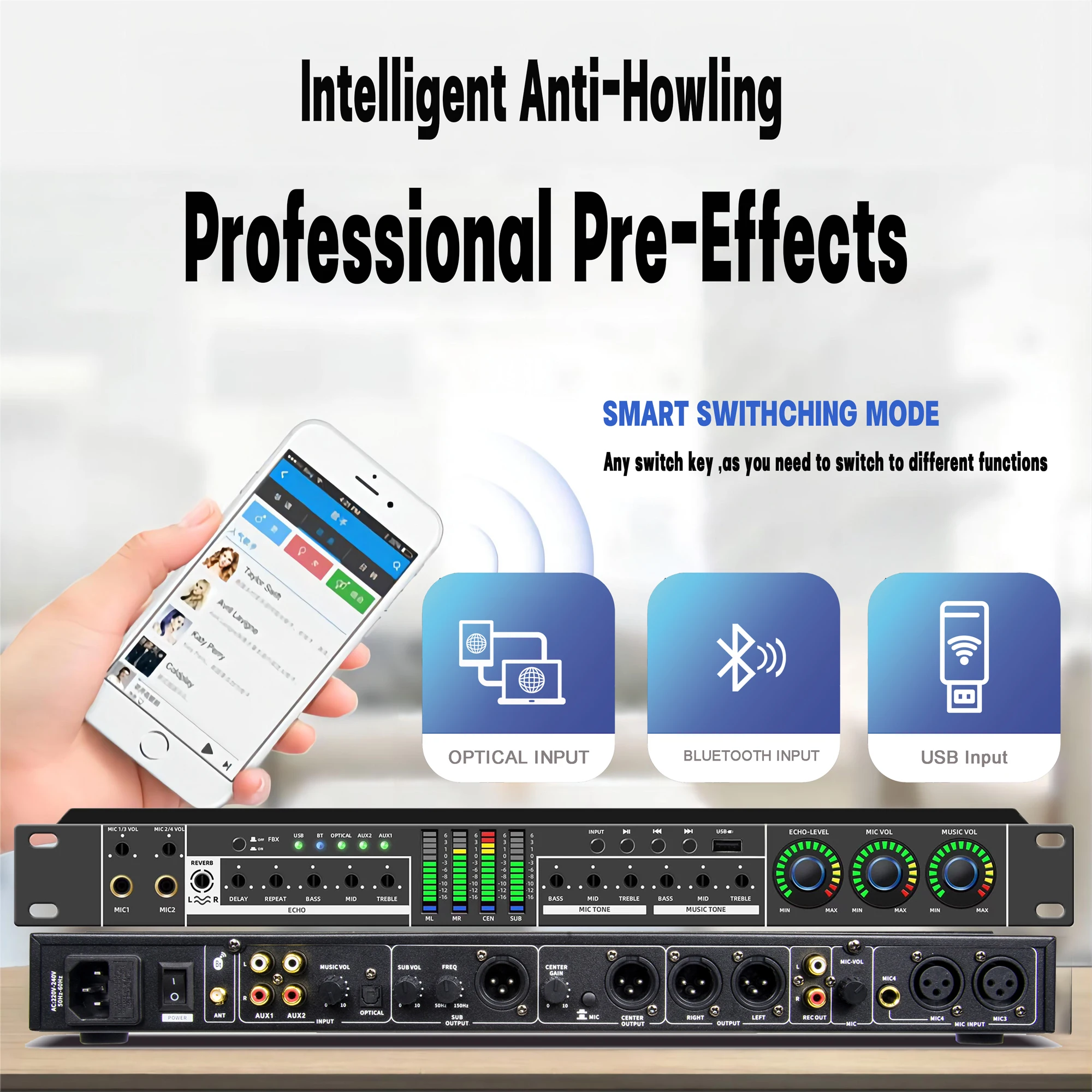 Professional Digital Audio Processor | Pre-effects Processor Dsp Stage ...