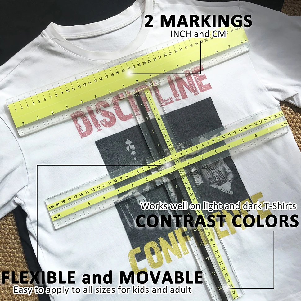 Tshirt-craft-ruler-iron-multifunctional-measurement-tools-printing ...