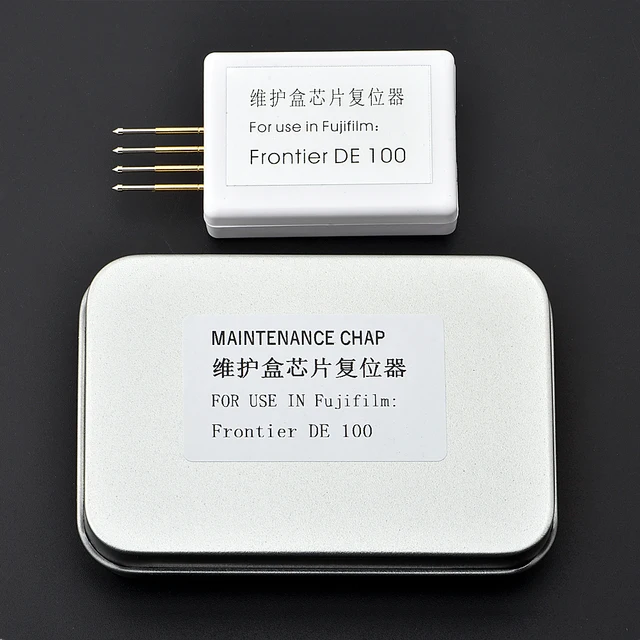 2PCS DE-100 Waste Ink Tank Chip Resetter for Fuji Frontier DE100 Drylab ...