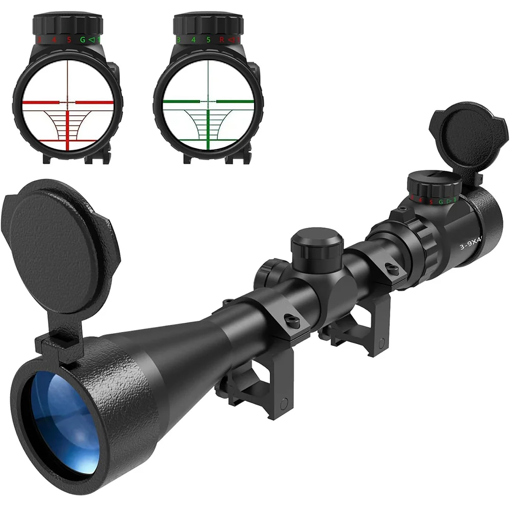 Rifle-Scope-Hunting-Riflescope-Ret-culo-Iluminado-Vermelho-e-Verde-Vis ...