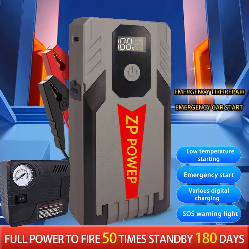ZP POWER K53 1000ACar Jump Starter Power Bank 7200mAh Portable Battery ...