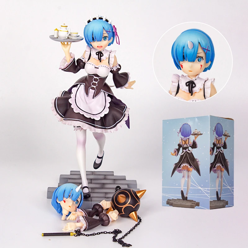 23cm-Re-ZERO-Starting-Life-in-Another-World-Anime-Figure-Rem-Ram-Twins ...