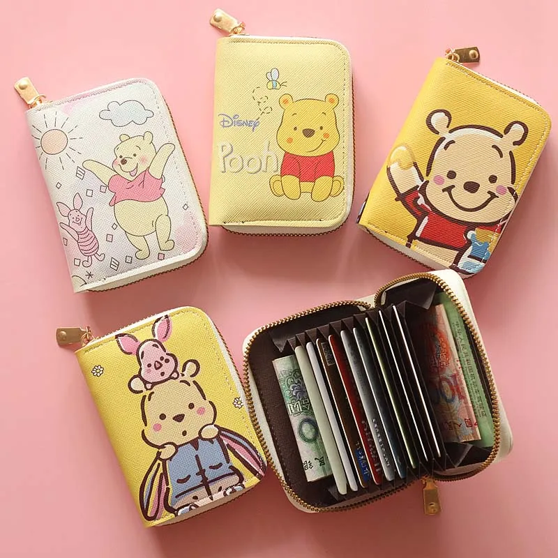 Disney Winnie the Pooh Organ Card Bag PU Leather Wallet Cartoon ...