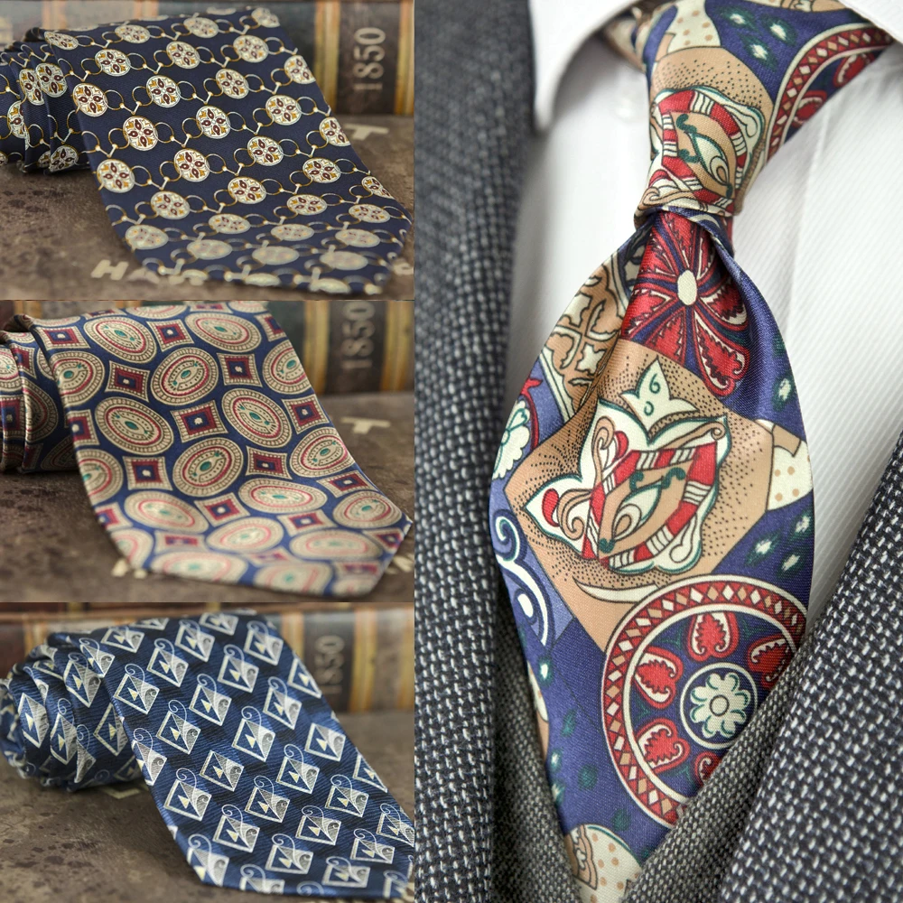 Corbatas-cl-sicas-con-estampado-Floral-para-hombre-corbatas-de ...