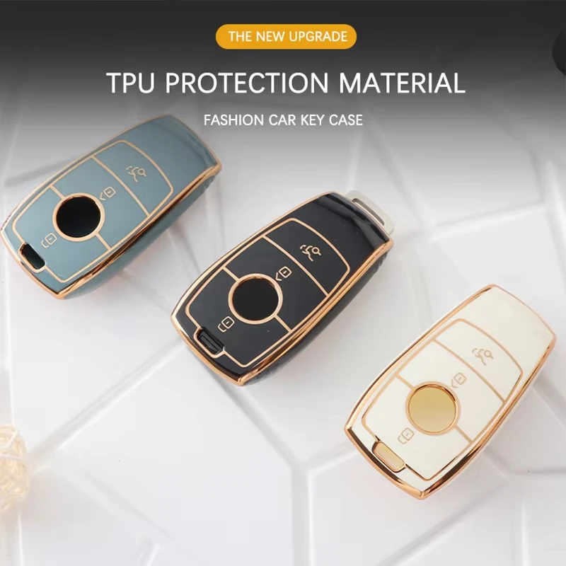 TPU Car Key Case Cover Protection Shell for Mercedes Benz A C E S G ...