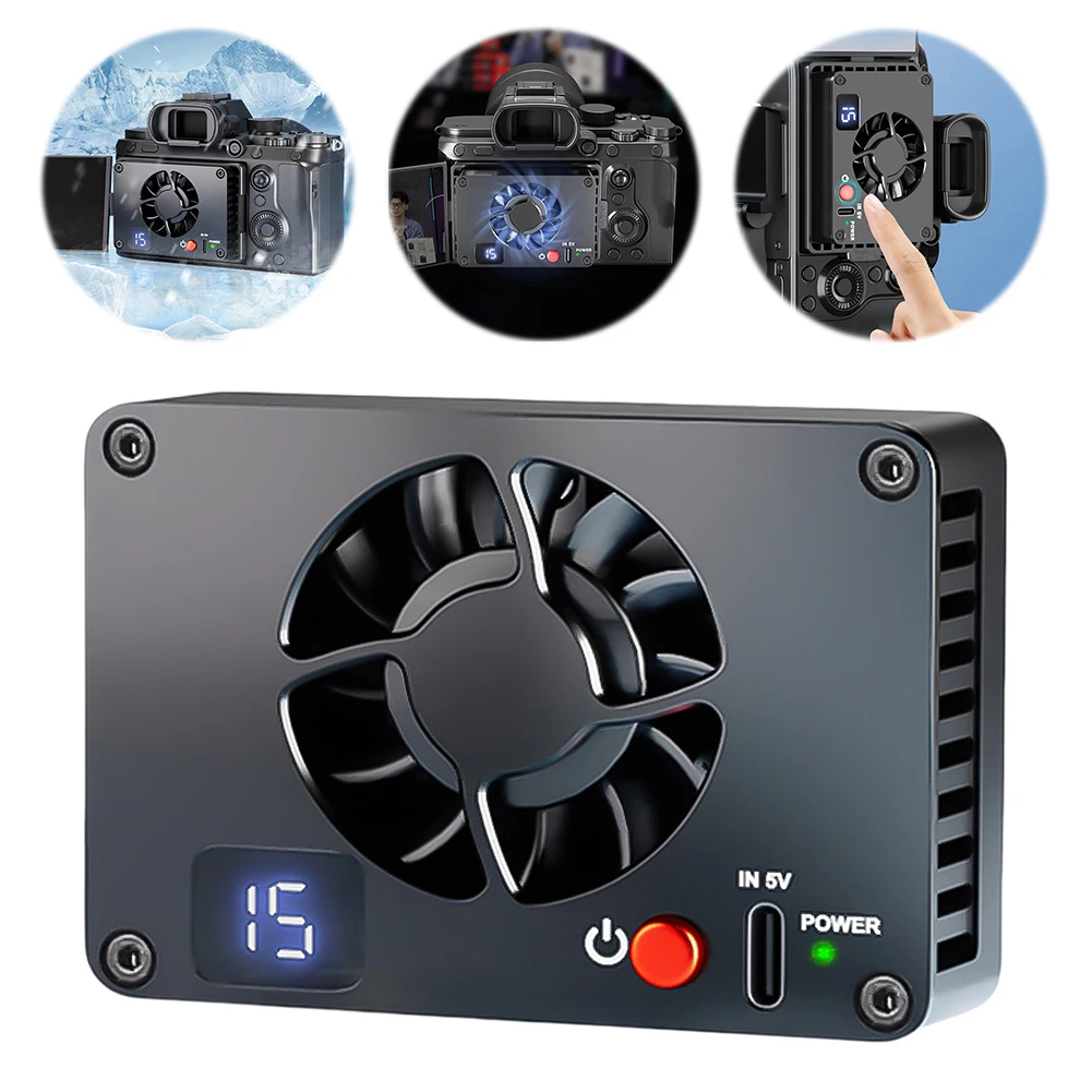 Camera-Cooling-System-Heat-Sink-Cooling-Fan-Quiet-Camera-Cooler-for ...