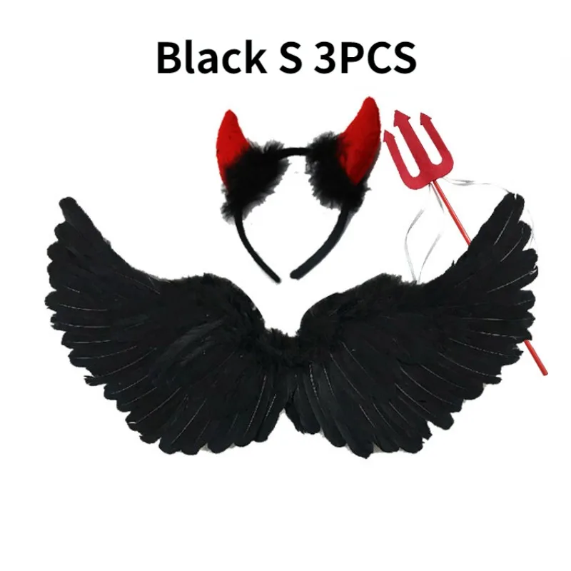 Anime Feathered Demon Wings