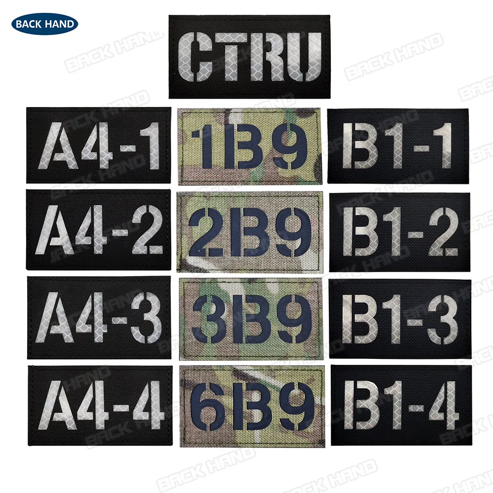 Call-sign-A4-1-reflective-magic-patch-armband-1B9-2B9-6B9-military ...