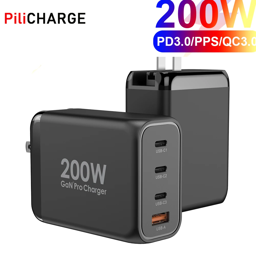 200w Usb C Gan Charger Station | Chargers Mobile Phones 200w - 200w Usb ...
