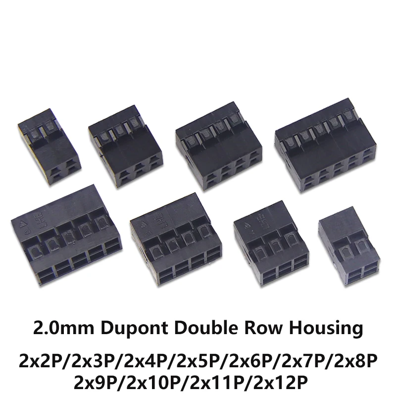 PCB Electrical Connectors For Panel DuPont 2.54mm Pitch 1P/2P/3P - 20P ...