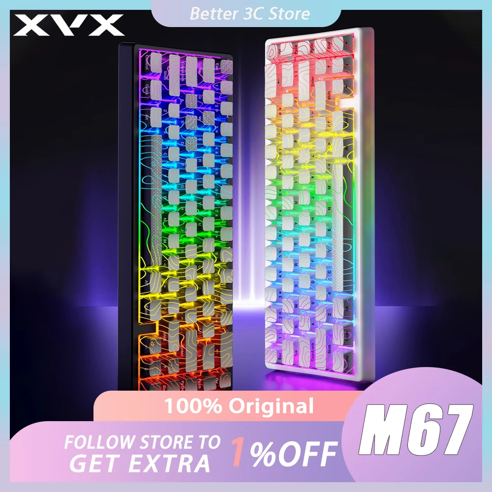 XVX-M67-Teclado-Mec-nico-SMD-aprimorado-RGB-LED-IMD-Keycaps-Wired ...
