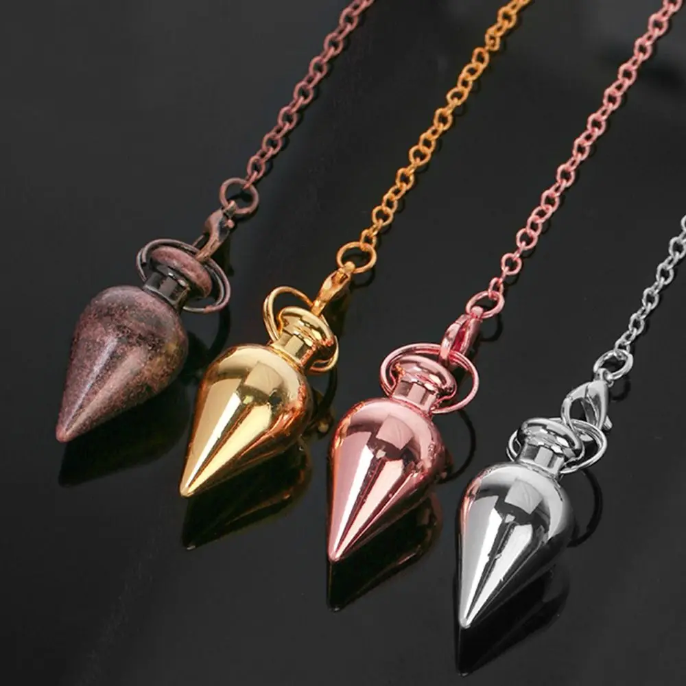 Water Drop Metal Dowsing Pendulum for Divination Radiesthesia Pendulos ...