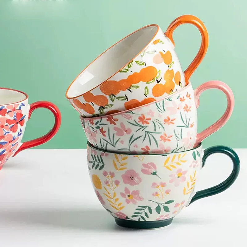 Ceramic-Mug-Modern-Home-Large-Capacity-Colorful-Creative-Sweet-Couple ...