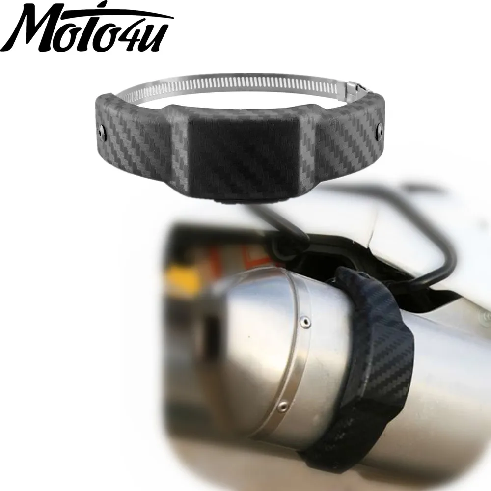 Motorcycle Round Exhaust Protector Cover Guard Heat Shield Fits ...