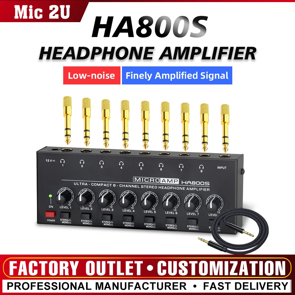Amplifiers HA800S Stereo/mono switching Ultra-Compact Audio Mini ...