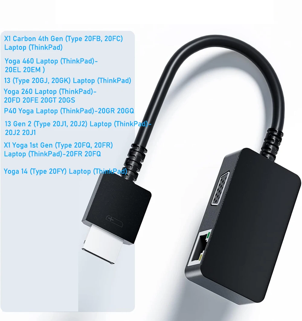 ThinkPad-OneLink-to-VGA-RJ45-Adapter-4X90J31060-RJ45-Network-Ethernet ...