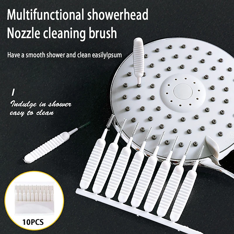 10Pcs-Set-Shower-Head-Cleaning-Brush-White-Small-Brush-Anti-Clogging ...