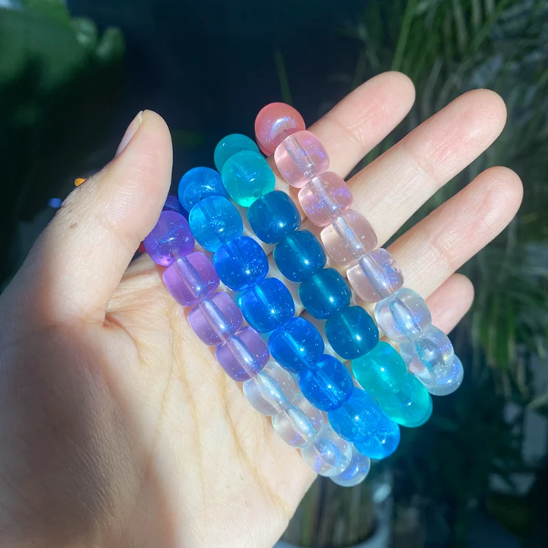 Luminous-Gradient-Bracelet-Fluorescent-Stone-Pearl-Night-Light-Jellery ...