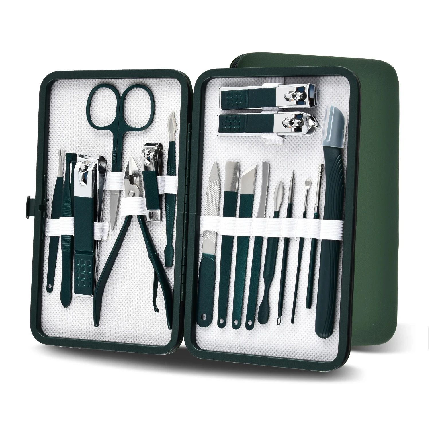 7-10-12-18-pcs-Spring-Green-New-Stainless-Steel-Nail-Clippers-Set ...